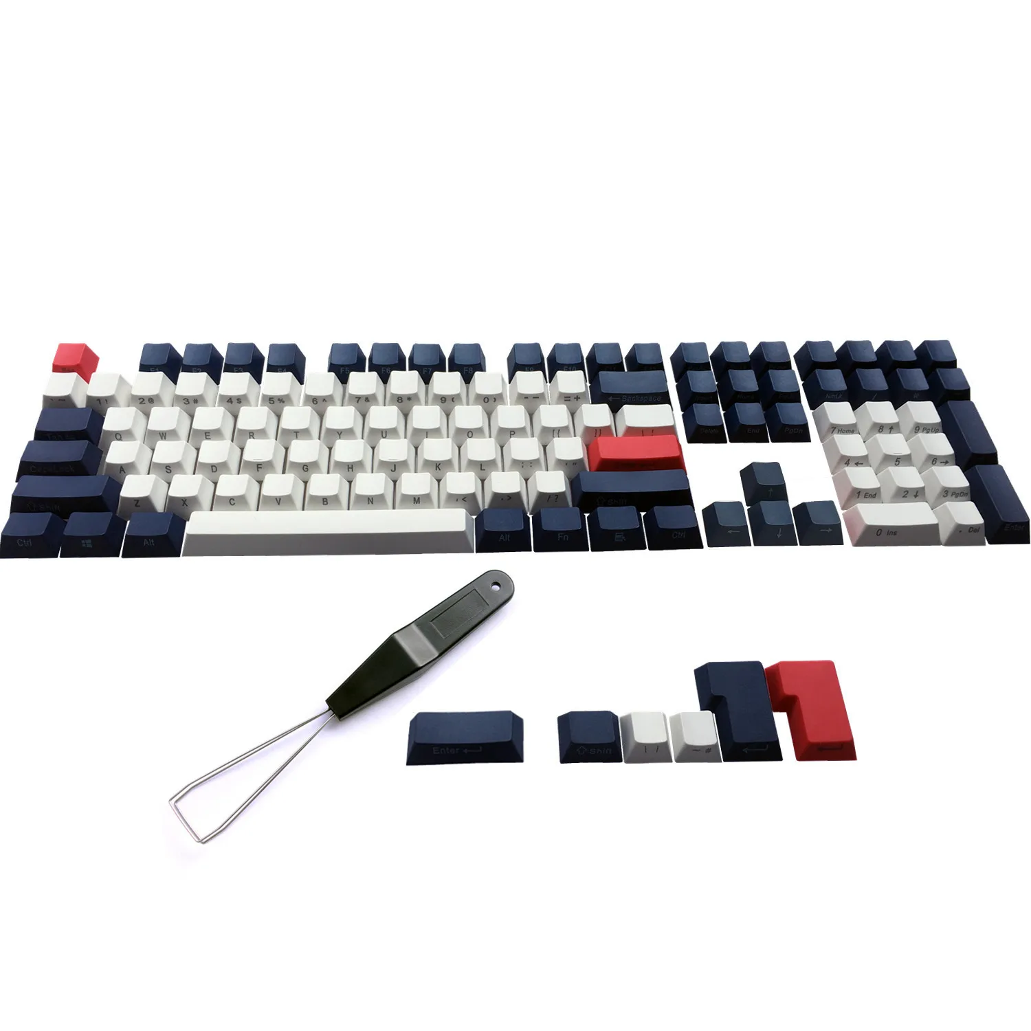 PBT Keycaps Side Printed ANSI ISO Cherry MX Keycap Set For 60%/TKL 87 ...
