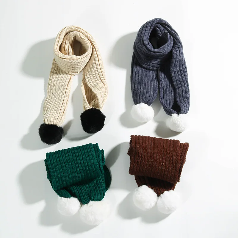 New 2017 Autumn Winter Baby Scarf Children Scarves Girls Boys Knitted ...