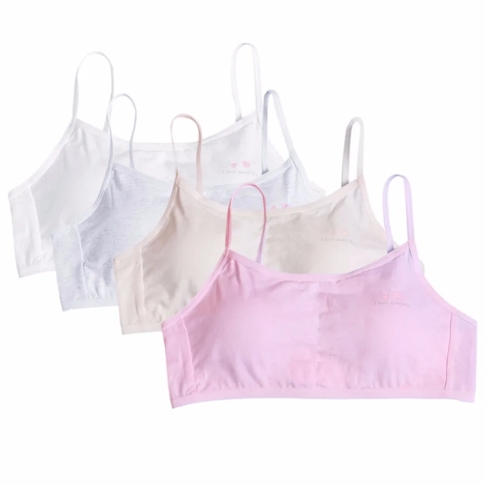 Girls Seamless Cami Training Bra With Removable Pad Back Hook Clasp Bralette New In Bras From