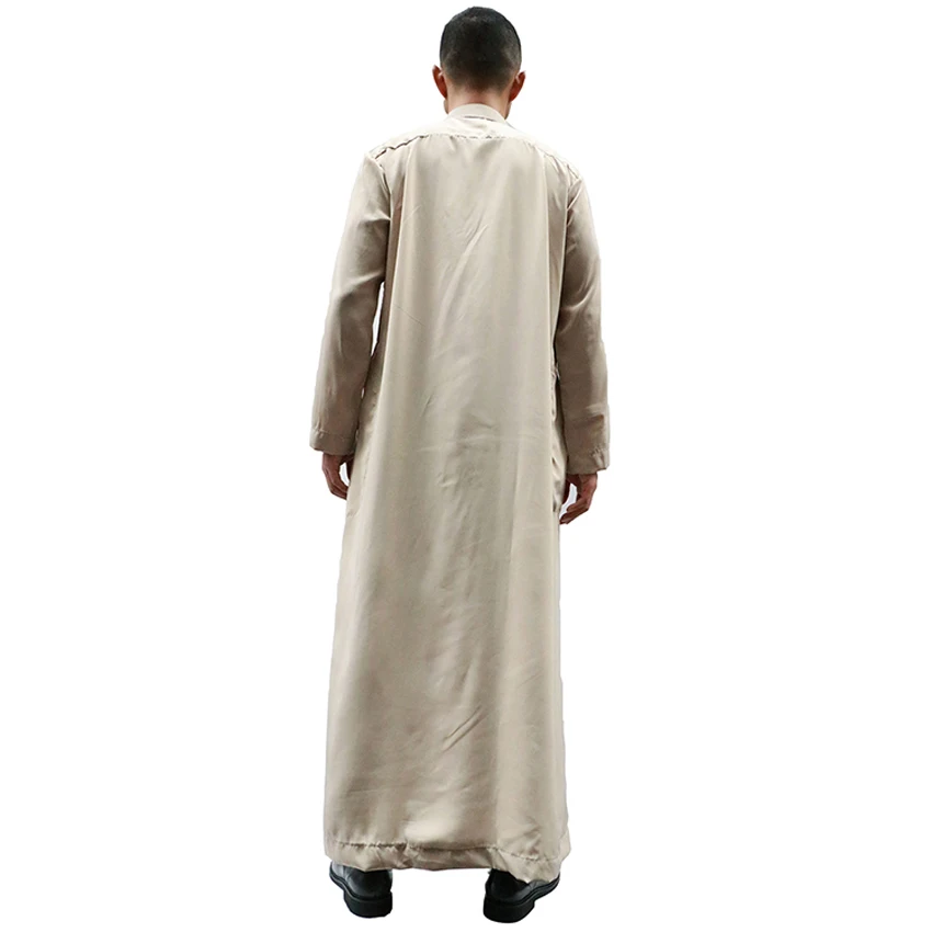 2019 Man Indian Long Islamic Jubba Thobe Solid Plus Size Ramadan Wear ...