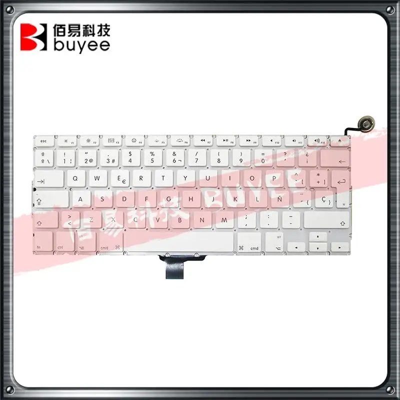 Original A1342 White Spanish Layout Keyboard For Macbook Air 13 Inch ...