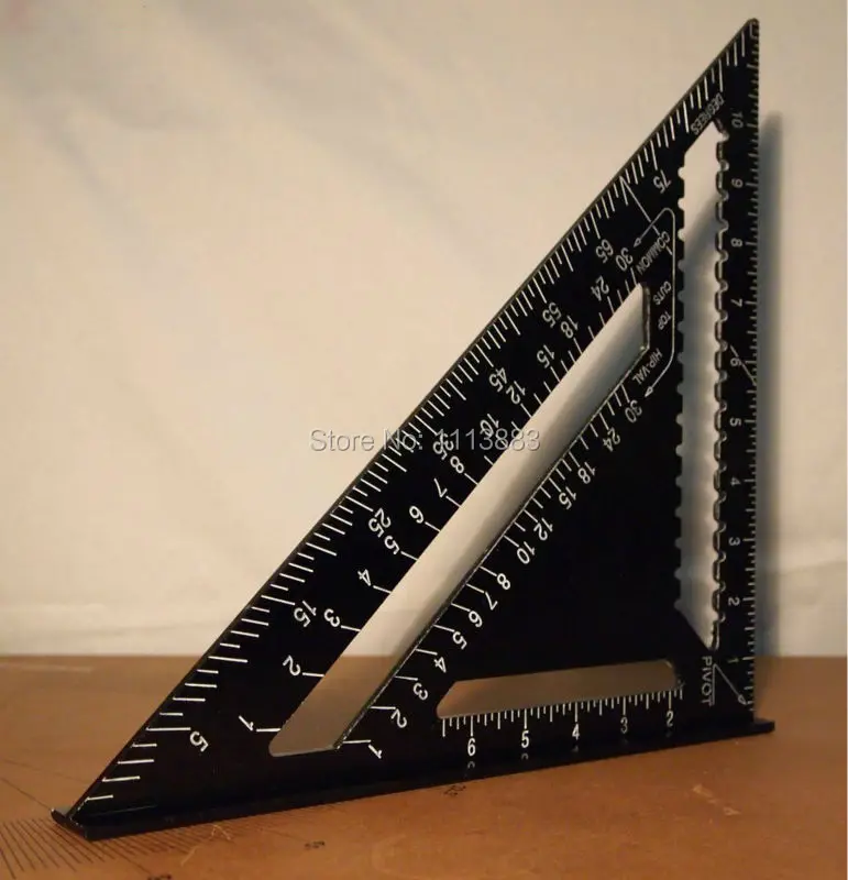 METAL ROOFING RAFTER SET SQUARE COMBINATiON 300mm 6" SPEED SQUARE ALLOY ...