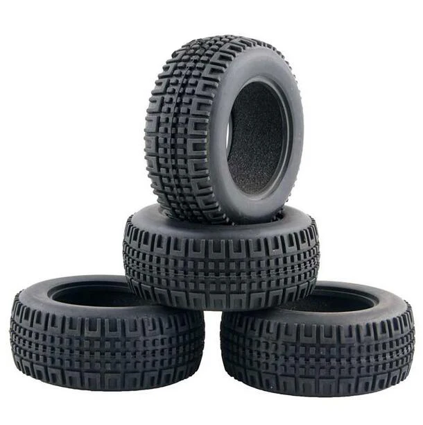 4pcs 1/16 Rally Tires skin with sponge 1/10 on road car pull rally ...