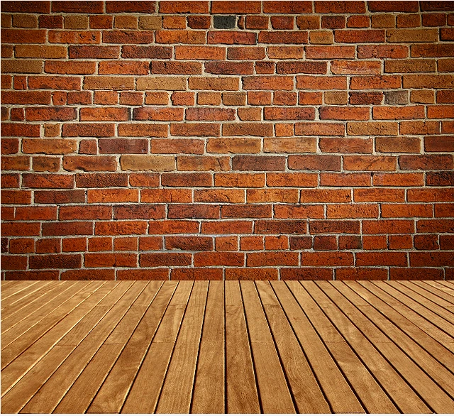 Bright Red Brick Wall