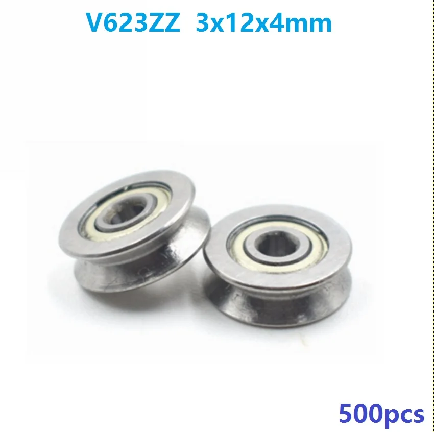 1000pcs-V623ZZ-V623-ZZ-623VV-3x12x4-mm-V-groove-ball-bearing-roller ...