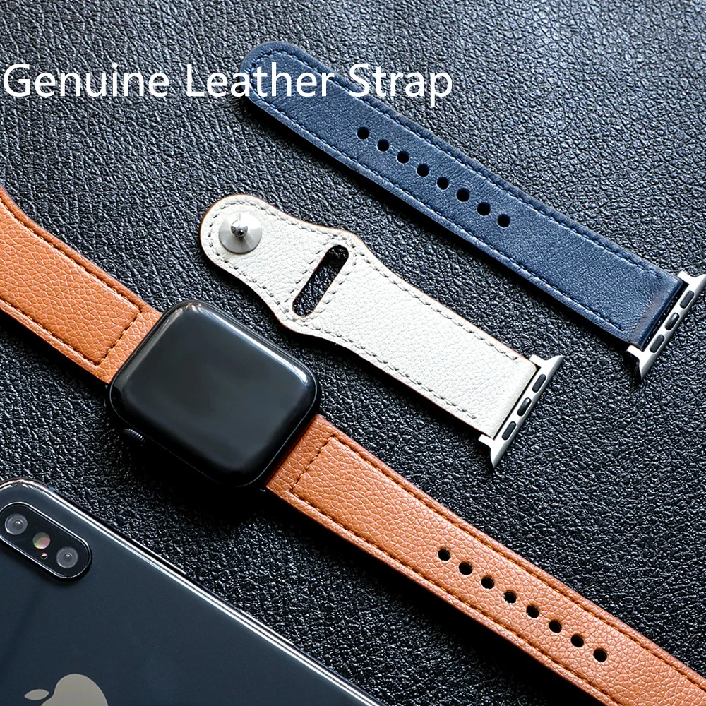 Ремешок EIMO для apple watch, ремешок из натуральной кожи, петля 42 мм ...