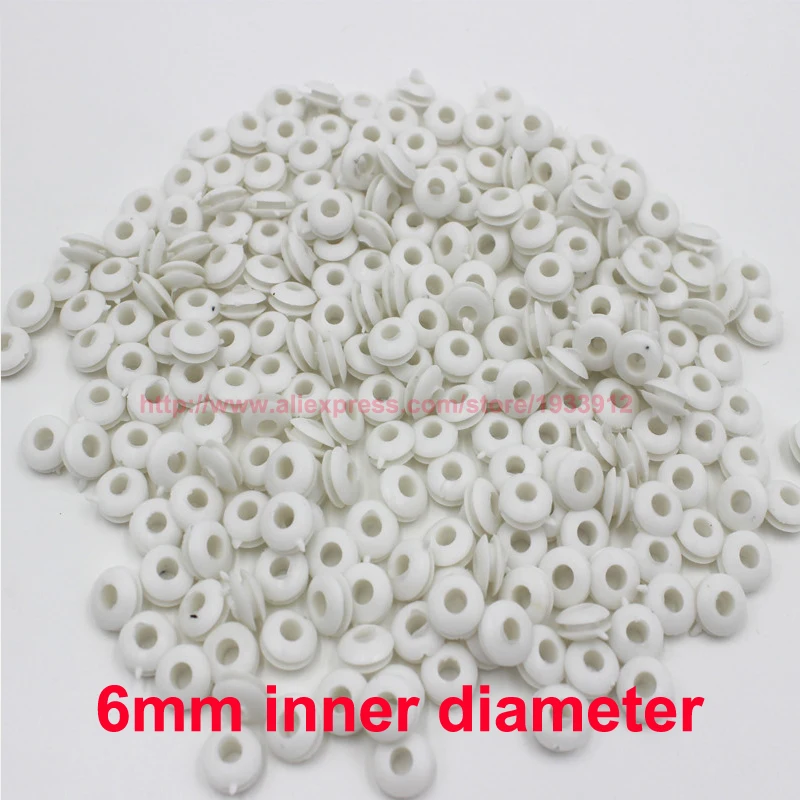6mm-inner-diameter-double-side-white-cable-rubber-seal-wire-hole-plugs ...