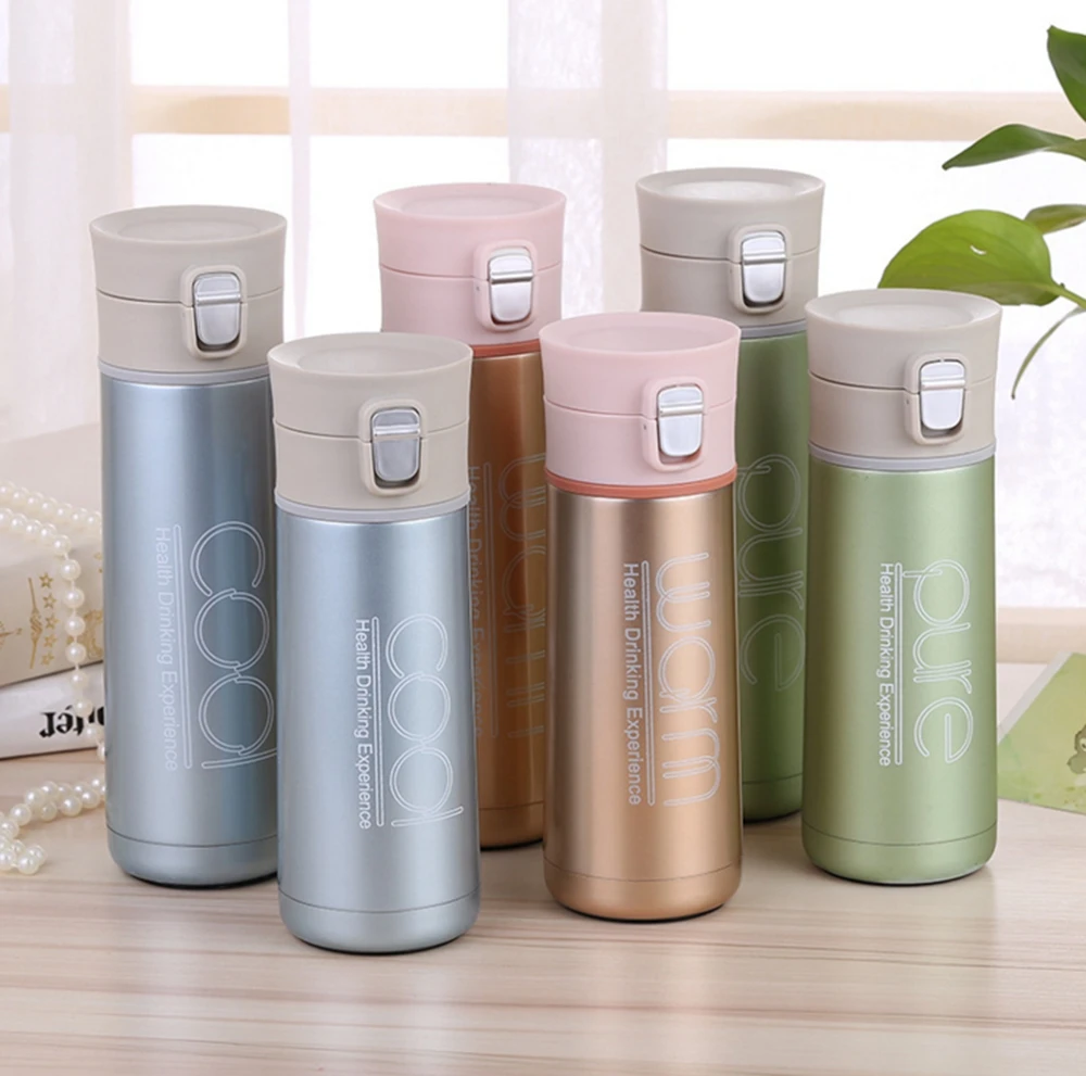 STAINLESS STEEL NEW SIMPLE STRAIGHT HOT COLD THERMOS NEW FASHION HOT ...