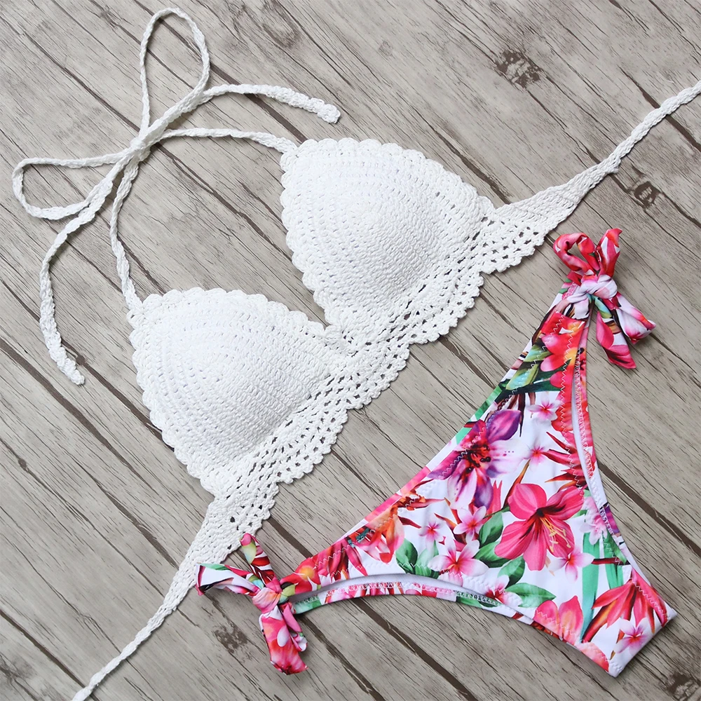 Buy Bikinis 2018 Sexy Bandge Bikini Set Swimwear