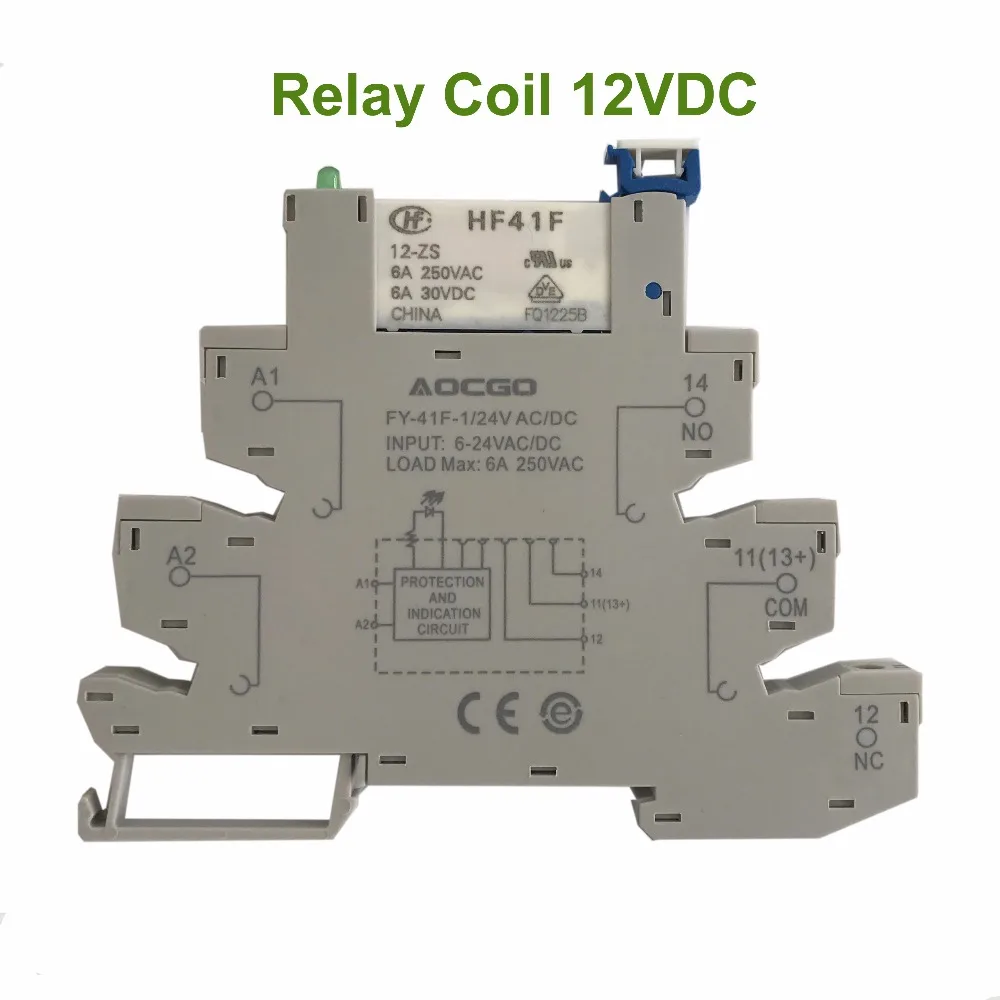 Slim Relay Mount On Screw Socket With Led And Protection Circuit 12vdc ...