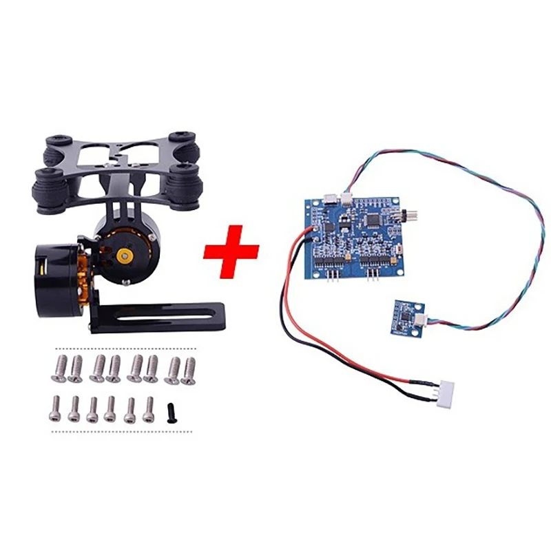 2 Axis Aluminum Brushless Gimbal RC PTZ w/ BGC 3.1 Brushless Gimbal ...