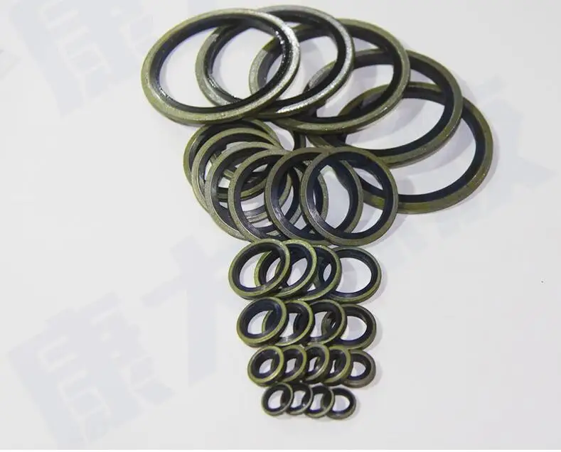 100PCS-high-pressure-liquid-tube-gasket-rubber-metal-gasket-nitrile ...