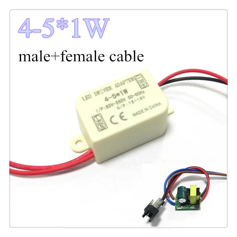 10pcs 300mA Transformer adapter power supply 4 5*1W led driver For led ...