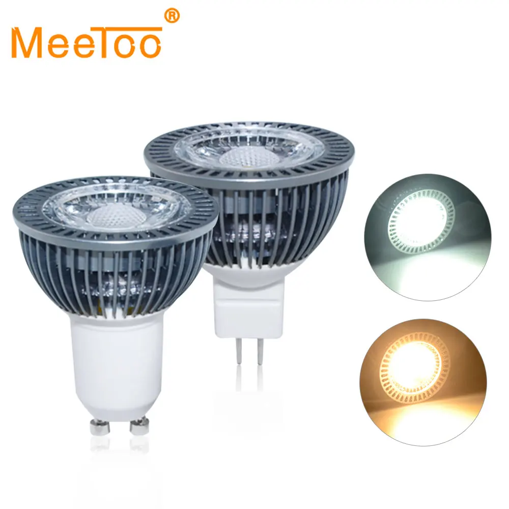 Ultra Bright Cob Led Gu10 Led Bulb 220v 110v Lamp Mr16 Led Spotlight Light Bulb Dc 12-24v Spot ...