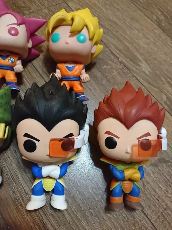 Original Funko pop Amine: Dragon Ball Z Super Saiyan Goku Vegeta Red ...