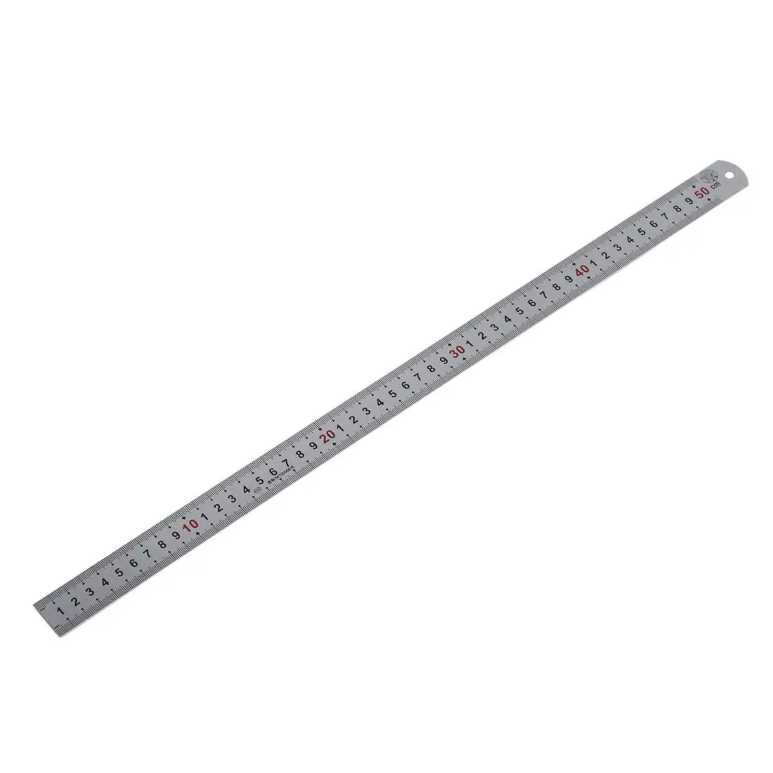 Double Side Scale Stainless Steel Straight Ruler Measuring Tool 50cm-in ...