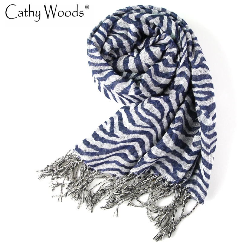 2016 Vintage Zebra Printed Women Scarf Winter Scarf Striped with ...
