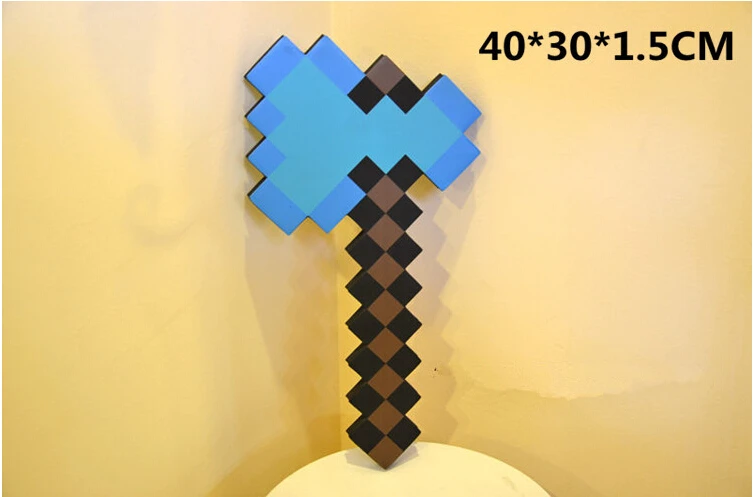 Foam Minecraft Axe & Sword & Pickaxe of my small world,minecraft toys ...