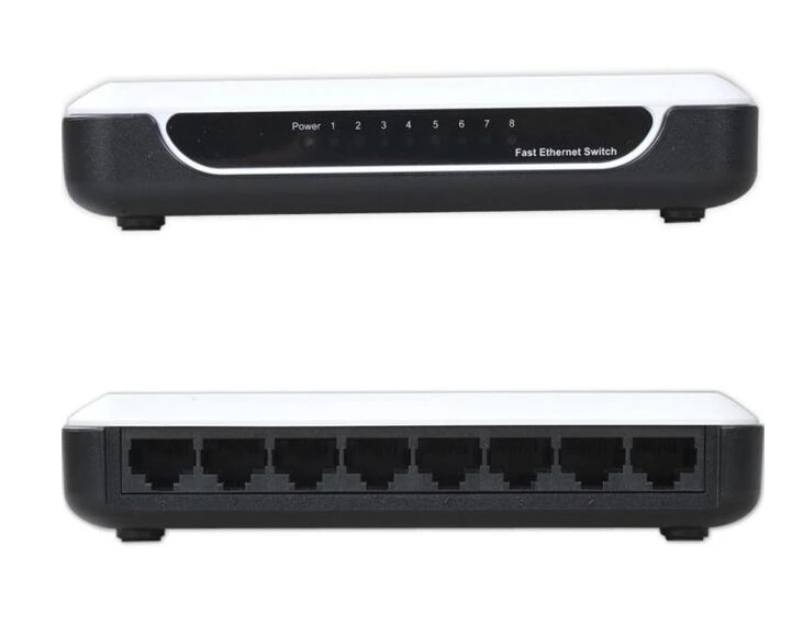 Mercury S108M 8 Port Eight Fast Ethernet Network Switch Hub Mini Size For Desktop 10M/100M Eu ...