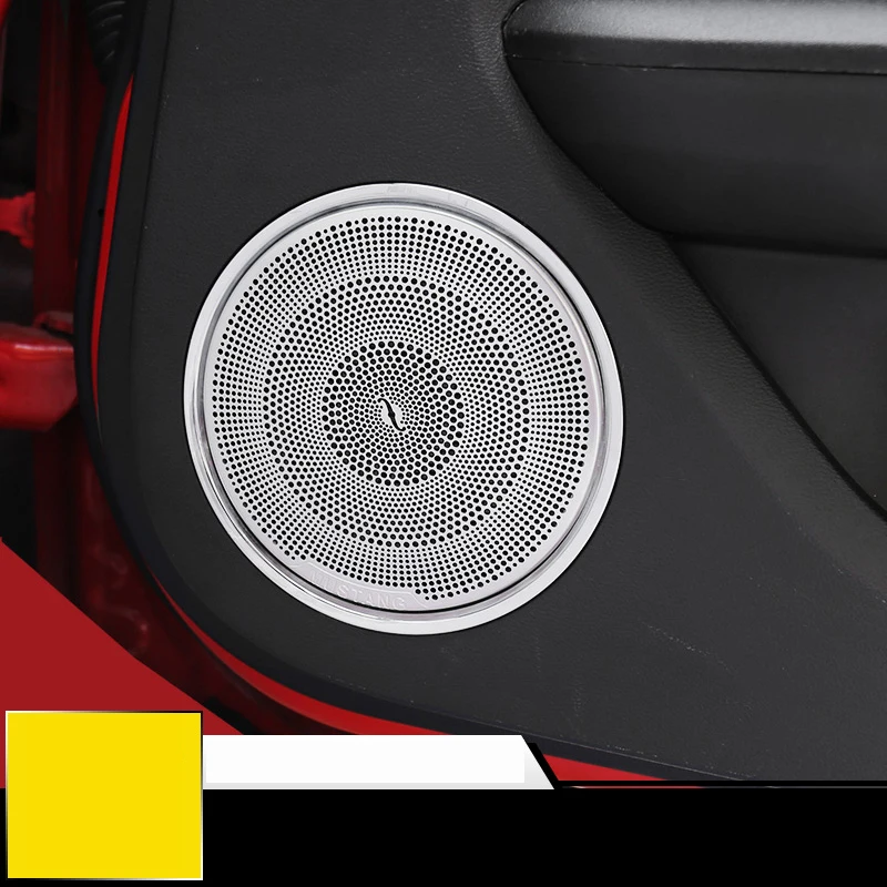 Car Interior Door Speaker Decoration Trim Cover Stickers - AliExpress