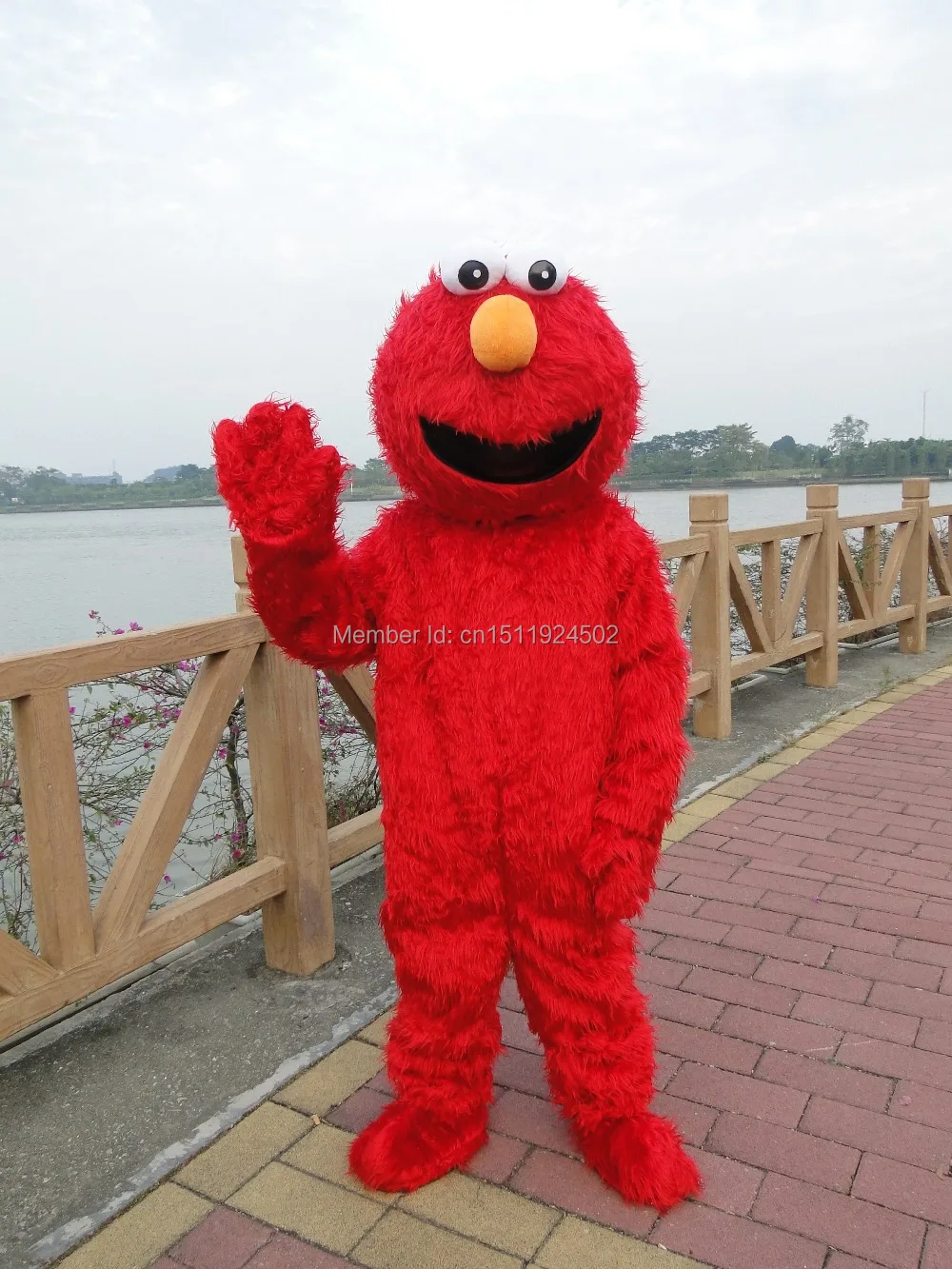 High-quality-Long-Hair-Elmo-Mascot-Costume-Character-Costume-Cartoon ...