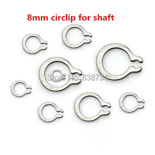 100pcs a2 70 304 stainless steel 8mm external C circlips for shaft ...