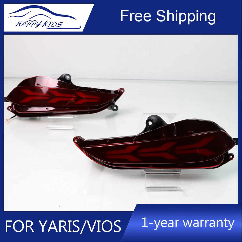 Car styling LED Bumper Lights For Toyota Yaris Ativ Vios 2018 Reflector ...