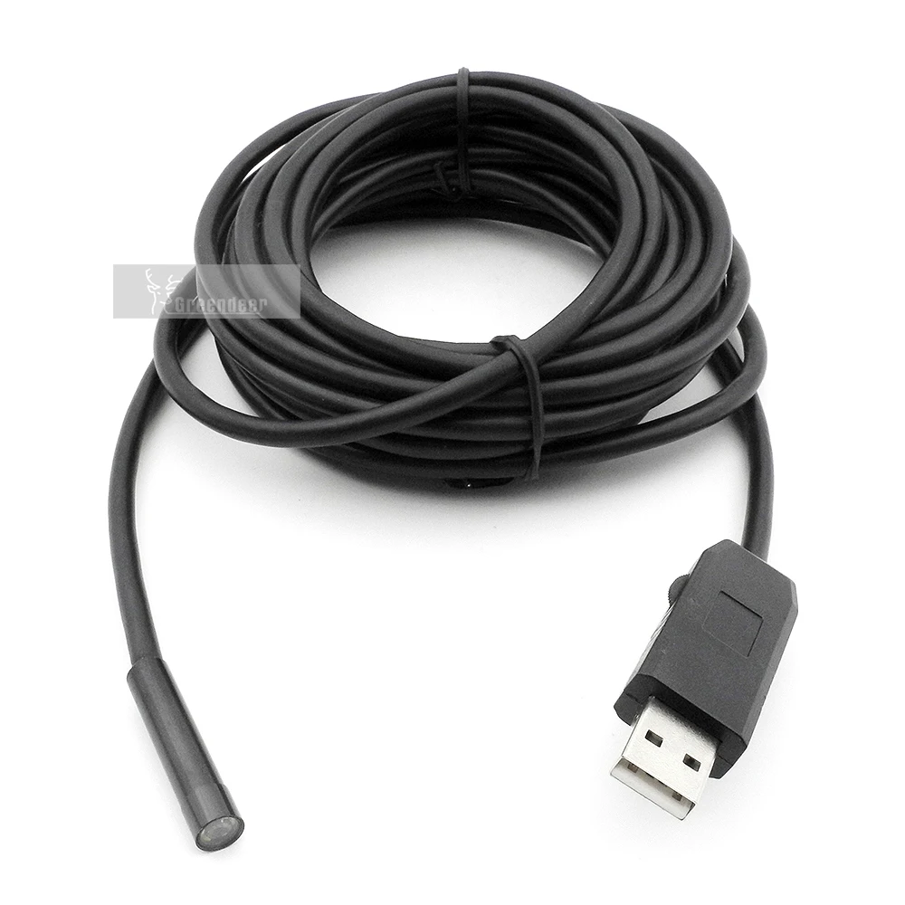 Waterproof Borescope 20m USB Inspection Camera Video Snake Endoscope 6 ...