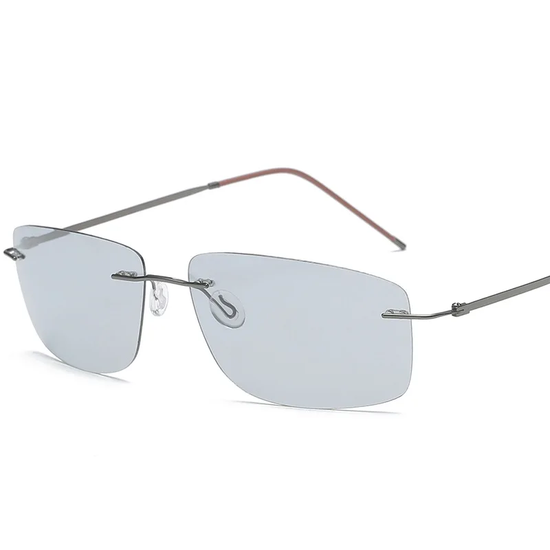 Buy Vazrobe Rimless Polarized Sunglasses Men