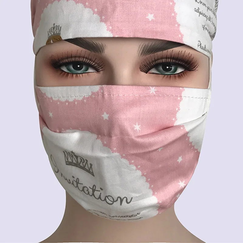 Print Doctor Surgical Scrub Cap for Women Hospital Medical Cap 100% ...