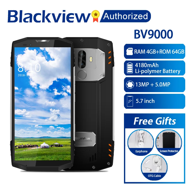 Blackview BV9000 IP68 Waterproof Shockproof Mobile Phone Android 7.1 5. ...