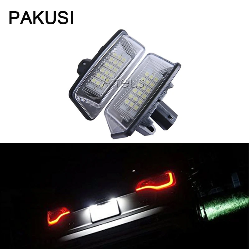PAKUSI-Car-LED-License-Plate-Lights-12V-For-Toyota-Crown-S180-Corolla ...