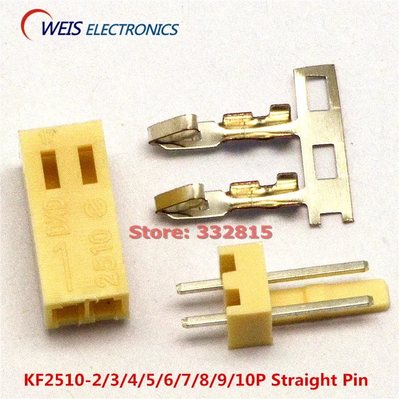 100SETS KF2510 Plug + straight needle base + terminals 2.54mm connector ...