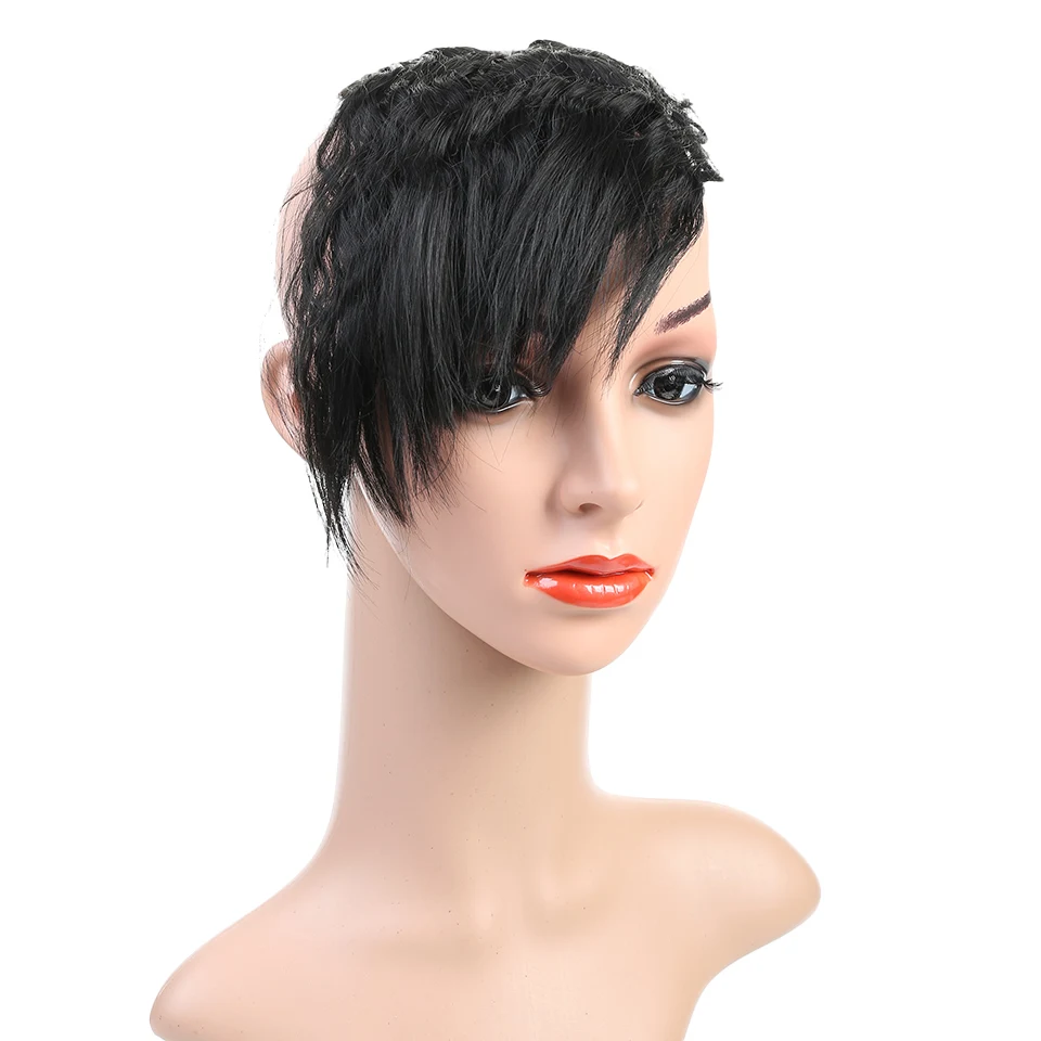JINKAILI WIG Synthetic Hair Fake Bangs Clip In Side Bangs Hair ...