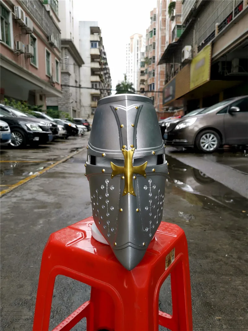 Medieval Crusader Knight Helmet Cosplay Hospitaller Templar Knights ...