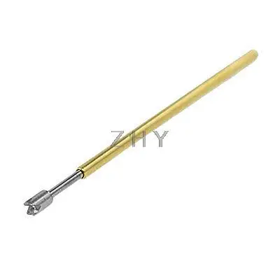 100 Pcs 4 Point 1.2mm Crown Tip 27.7mm Length Spring Test Probes Pin ...