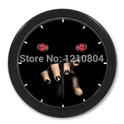 Naruto Uchiha Itachi Sharingan Eye And Hand Printed Elegant Quartz Wall ...
