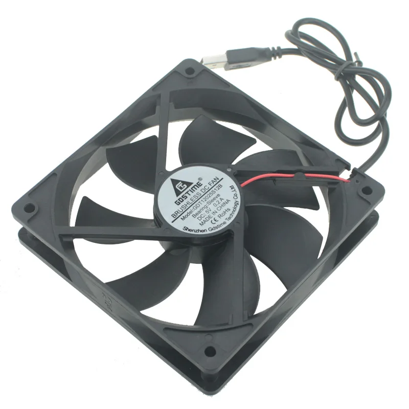 DC5v 12V 24v 12CM 120x120x25MM computer chassis USB power supply DIY ...