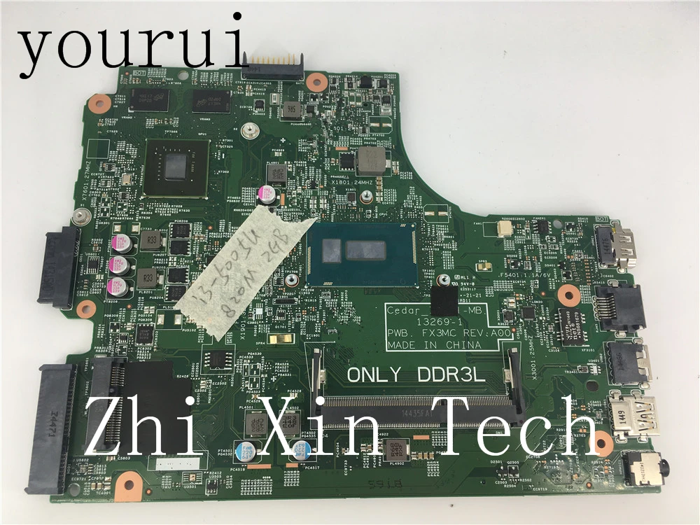 yourui For Dell Inspiron 3542 3442 5749 Laptop Motherboard 13269 1 PWB:FX3MC REV:A00 With i3 ...