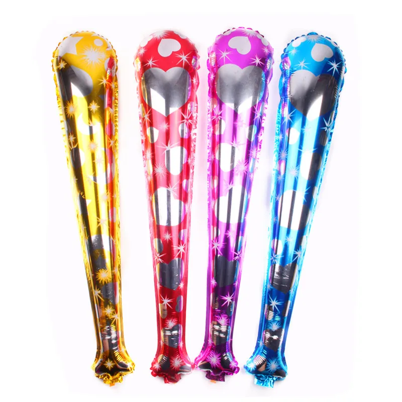 XXPWJ hot four color bells hit rods aluminum balloon ball children's ...