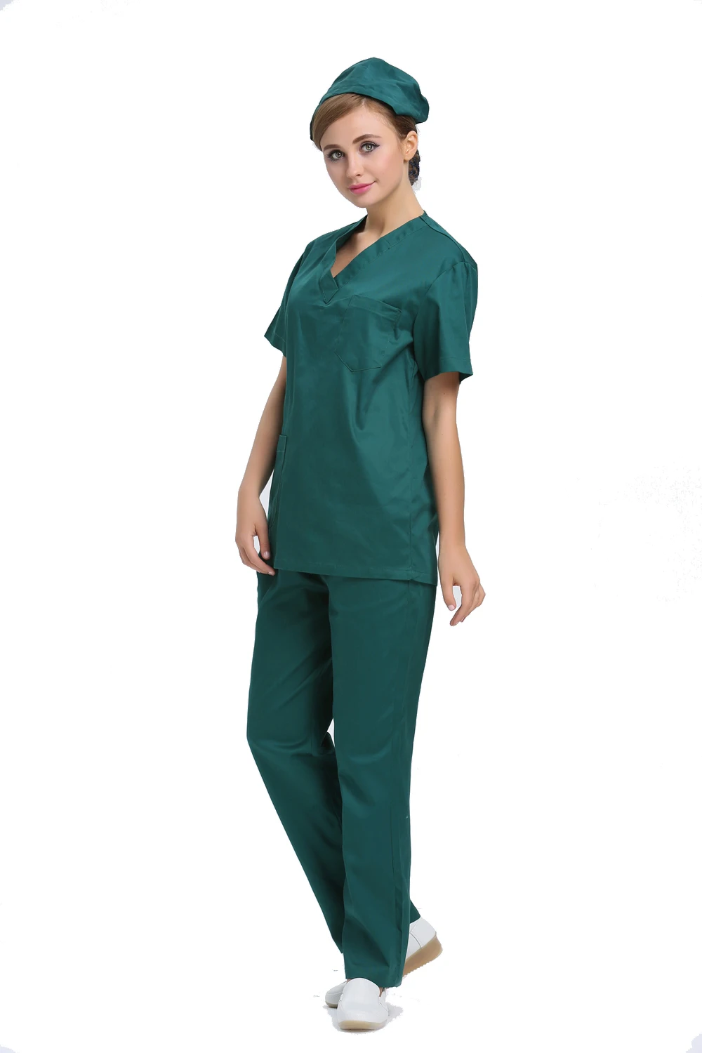 2015 Summer Women Hospital Medical Scrub Clothes Set Dental Clinic And