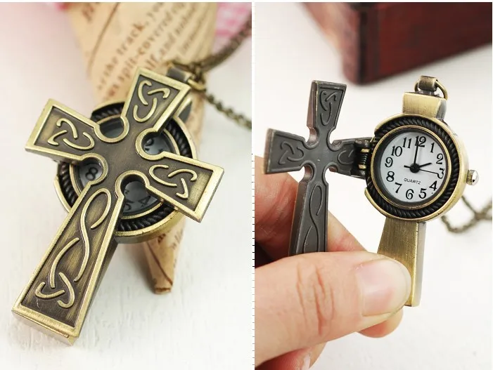 High-Quality-Unique-Antique-Vintage-Bronze-Cross-Watch-for-Women ...