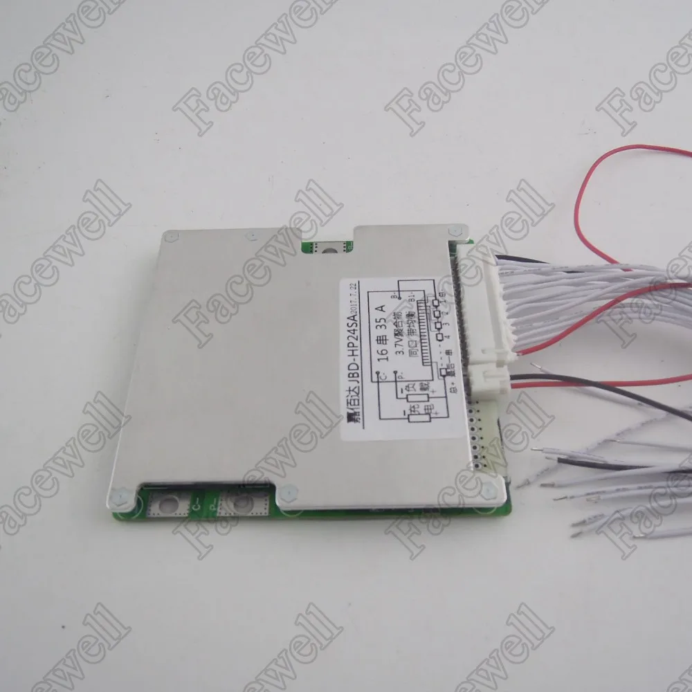 Brand bms 60v 35A 16S smart BMS 60v lithium pack polymer cells PCM 3.7v ...
