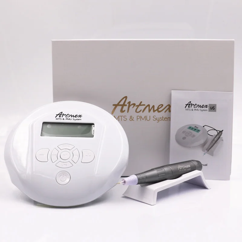 Yeni Artmex V6 Panel kontrol dövme makinesi kalıcı makyaj kaşları dudak ...