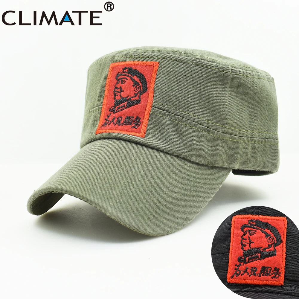 CLIMATE-New-Men-Cool-Military-Caps-Chinese-Chairman-Mao-Zedong-Cap-Army ...