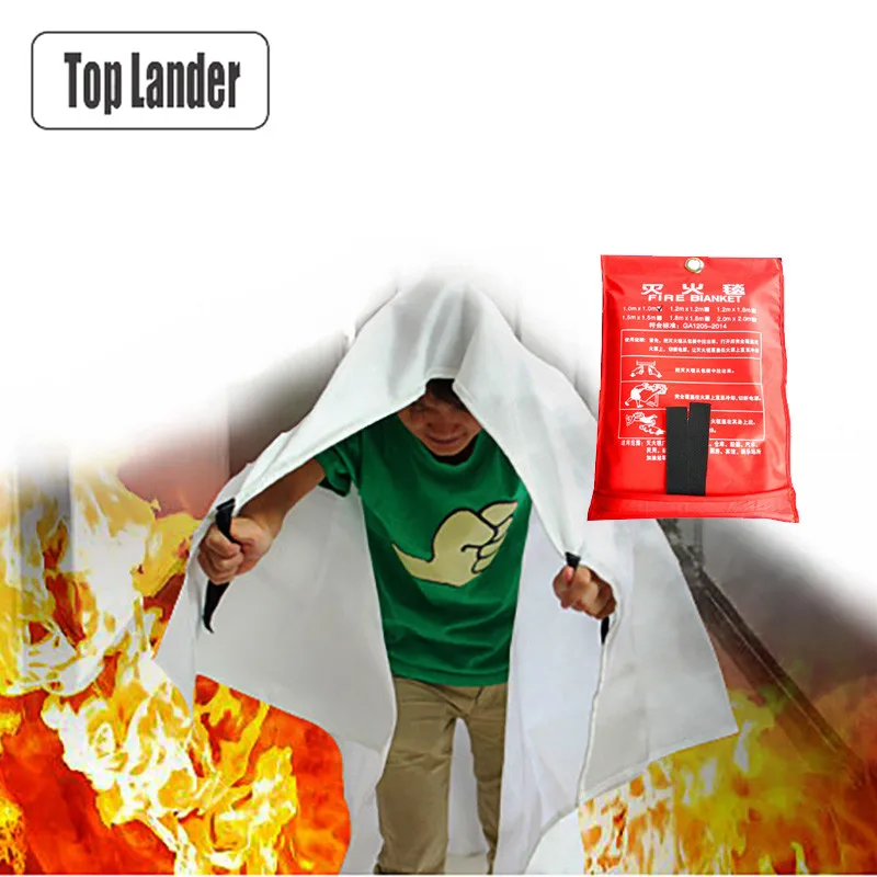 Large Fire Blanket Fire Retardent Emergency Surival Fire Shelter Safety ...