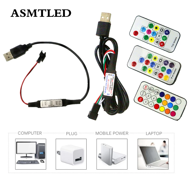 Mini-3-14-17-21-Key-Wireless-2-4G-RF-Remote-Pixel-USB-LED-Controller ...
