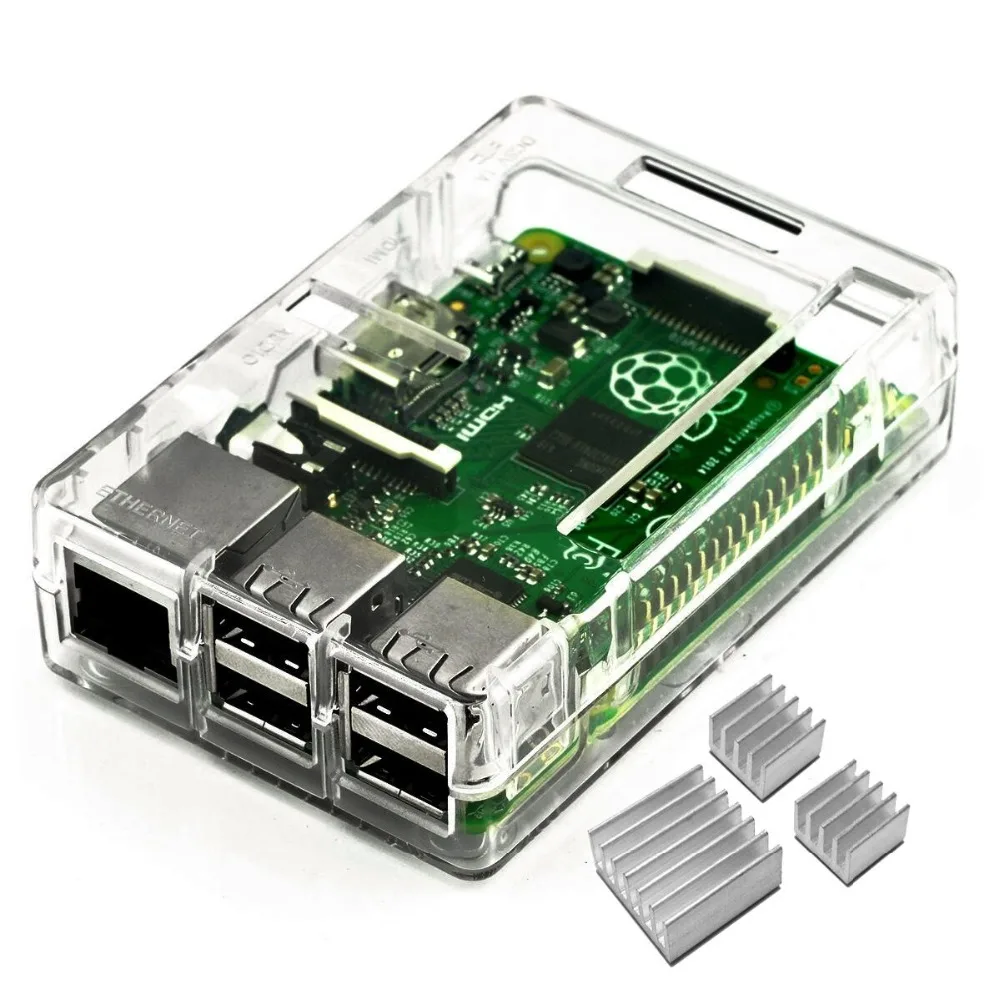 Pi Box ABS Plastic Clear case for Raspberry Pi 3 model b support GPIO ...