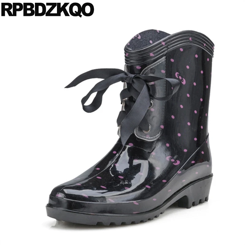 Botas De Lluvia Planos Corto Impermeable Barato Punta Redonda 2017 ...