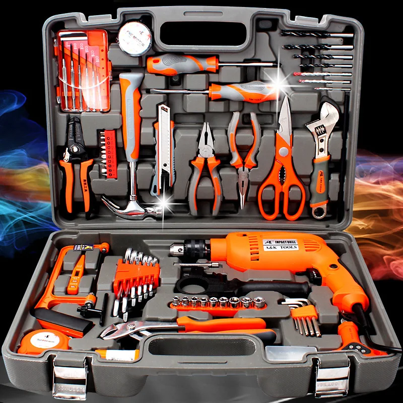 AK metal toolbox kit maintenance electrician Set multifunction ...